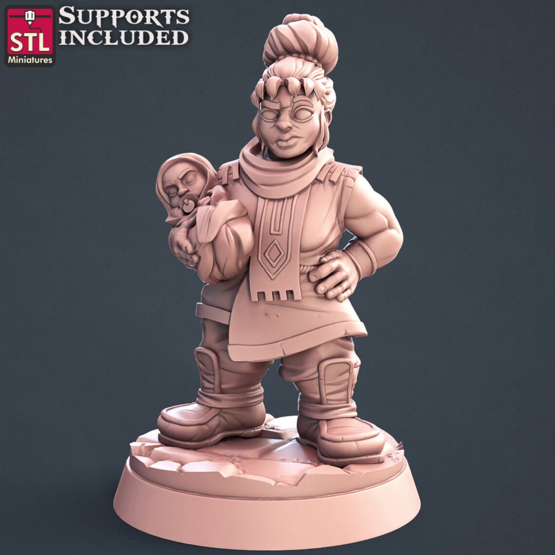 Townsfolk Set Part 1 - STL Miniatures - Wargaming D&d Dnd - Etsy