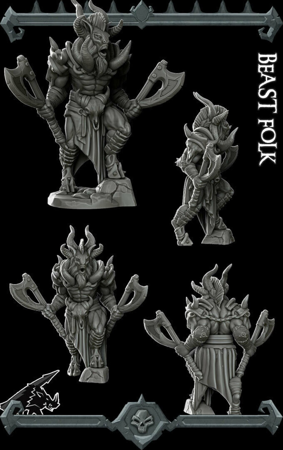 Beast Folk - Rocket Pig Wargaming D&D Dnd - Etsy