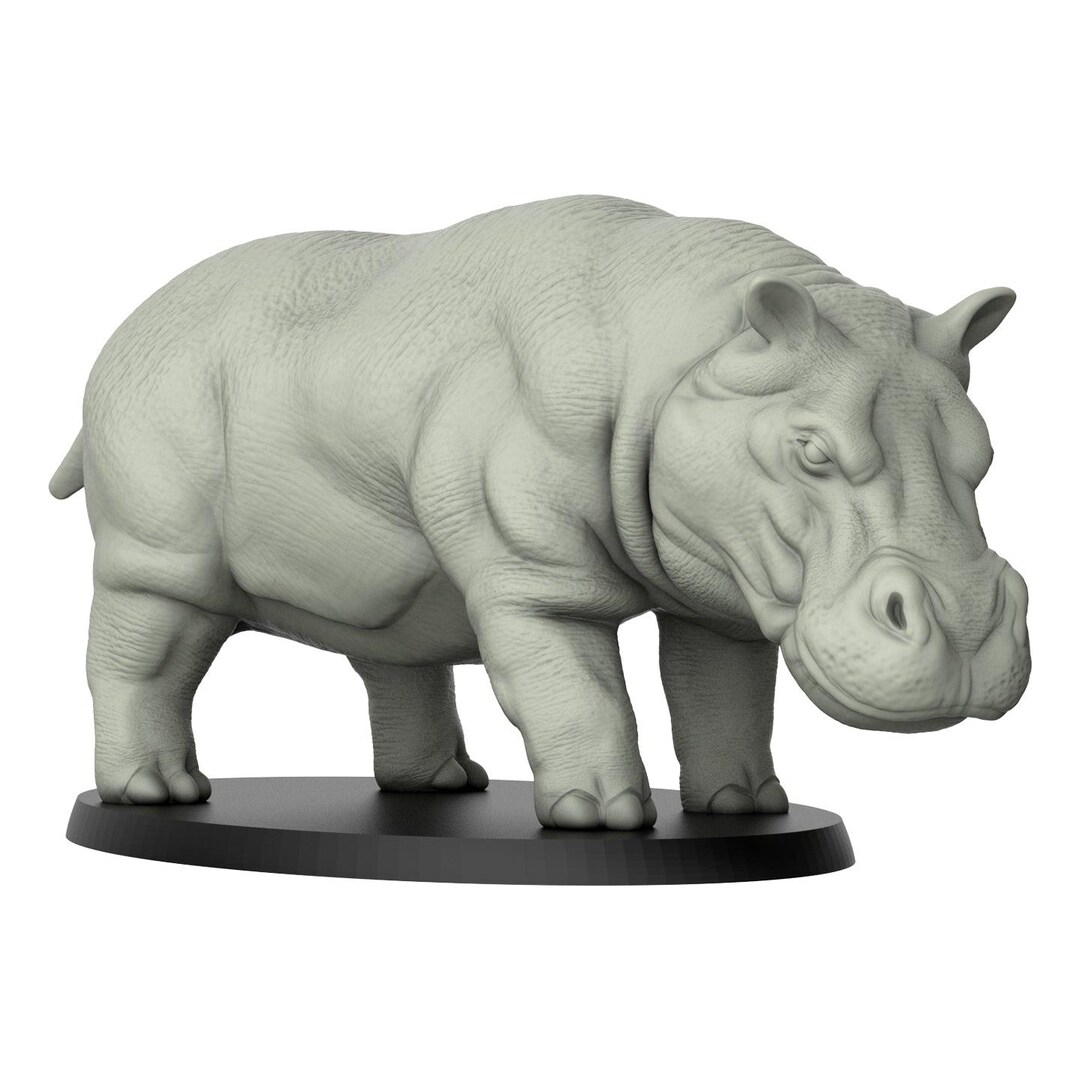 Hippopotamus - Wild Animals - 3D IP Studios - Terrain Wargaming D&D Dnd ...