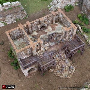 Ruined Black Rock Barracks - King and Country - Printable Scenery ...
