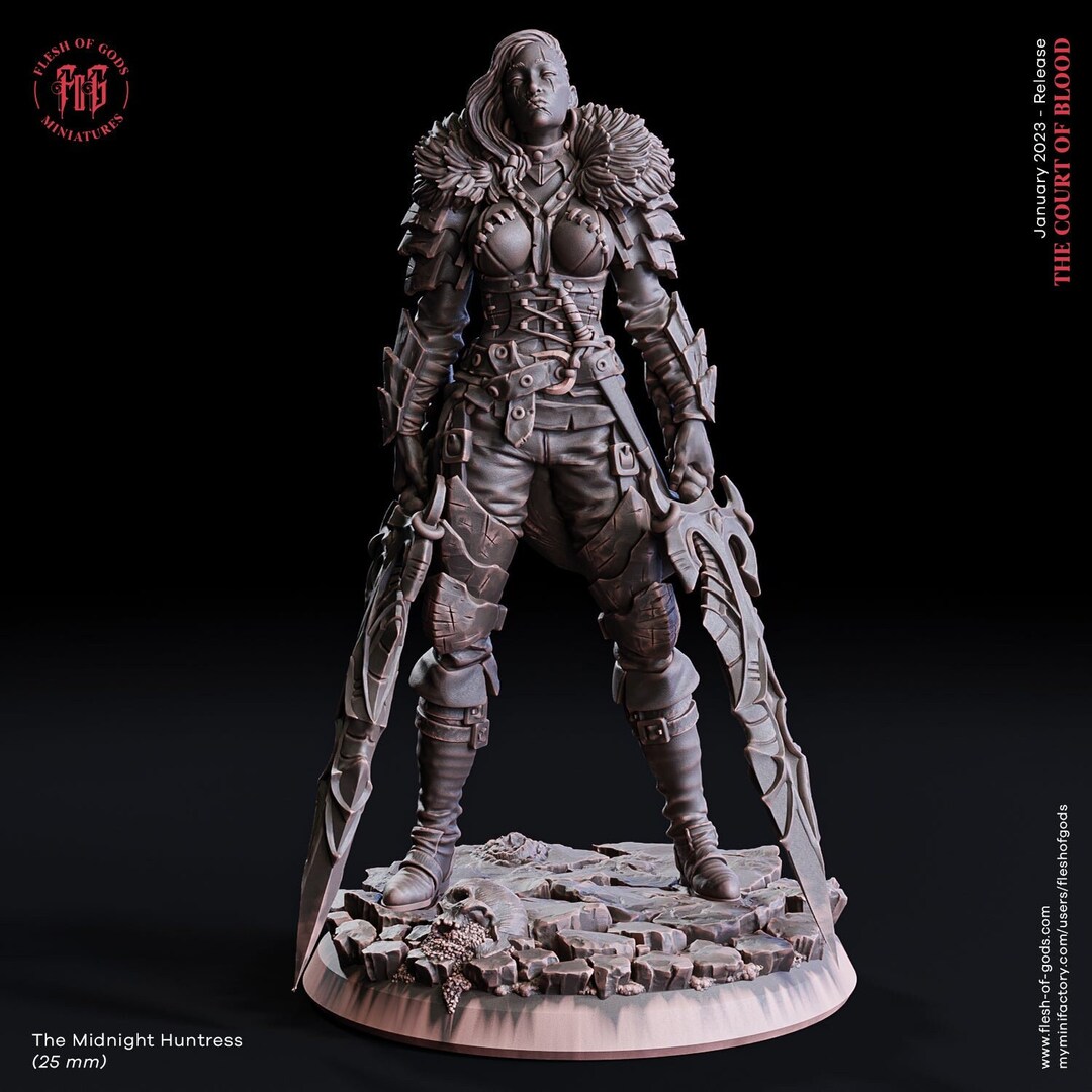 Midnight Huntress - the Court of Blood - Flesh of Gods - Wargaming D&D ...