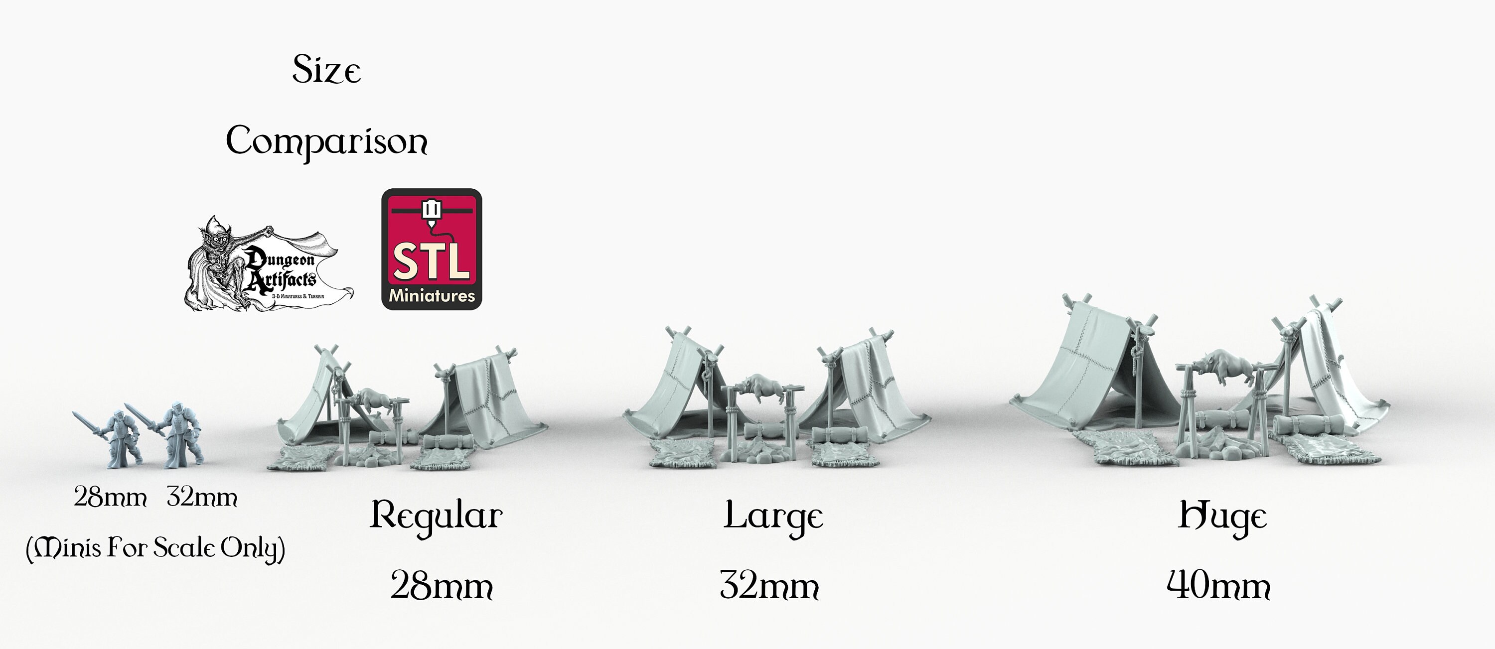 Camp STL Miniatures Wargaming Forgotten Realms D&D Dnd - Etsy