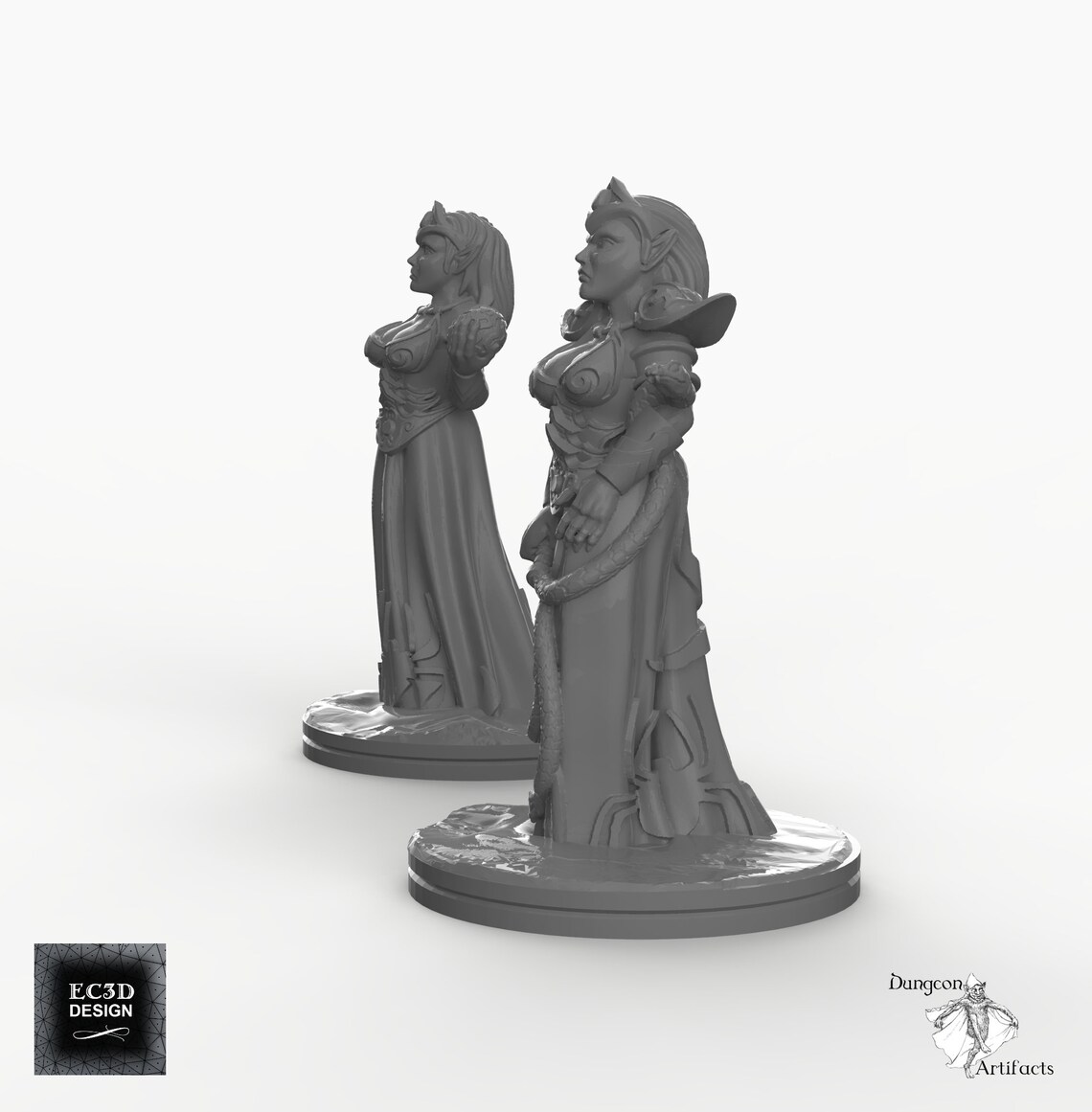 Dark Elf Cleric EC3D Skyless Realms Wargaming Miniatures D&D - Etsy