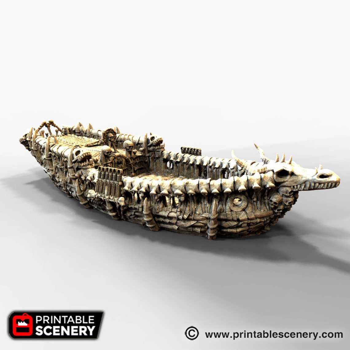 The Lost Islands - Undead Sloop - 15mm 28mm 32mm Wargaming Terrain ...