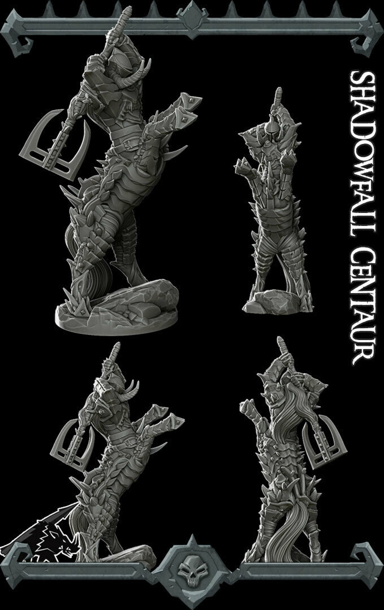Shadowfall Centaur - Wargaming Miniatures Monster Rocket Pig Games D&D ...