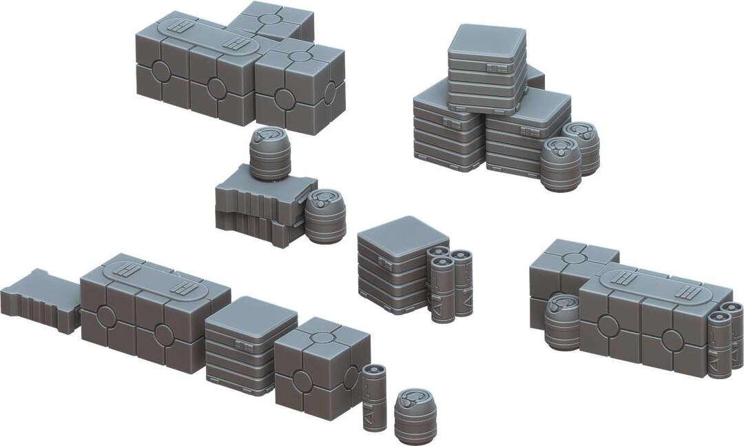 Imperial Cargo Scatter - Shattered Galaxy - Multiverse - Terrain Wargaming D&D Dnd - Etsy
