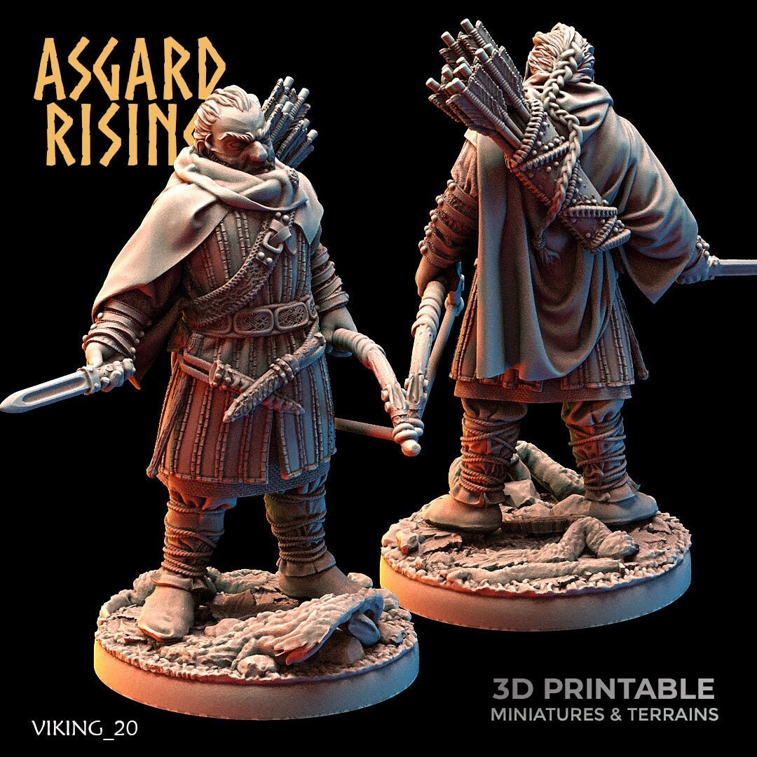 Viking Ranger A - Asgard Rising - Wargaming D&D Dnd - Etsy