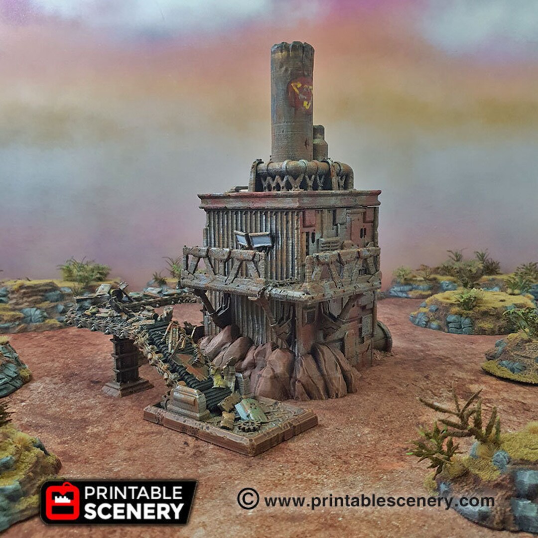Recycling Tower - 15mm 28mm 20mm 32mm Brave New Worlds Wasteworld ...