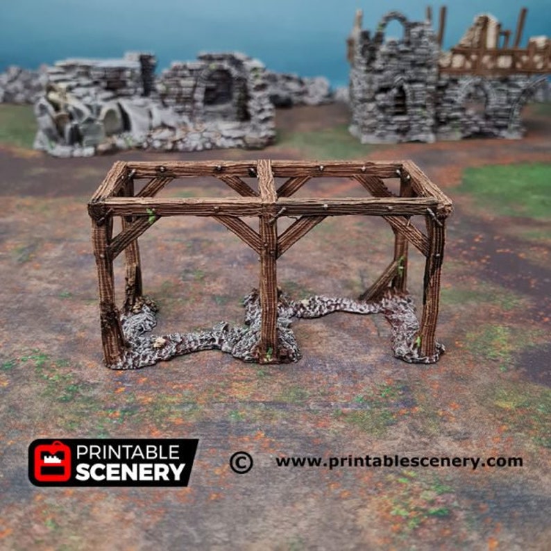 Gallows Square - Gallow Shadowfey Ruins 15mm 20mm 28mm 32mm 37mm ...