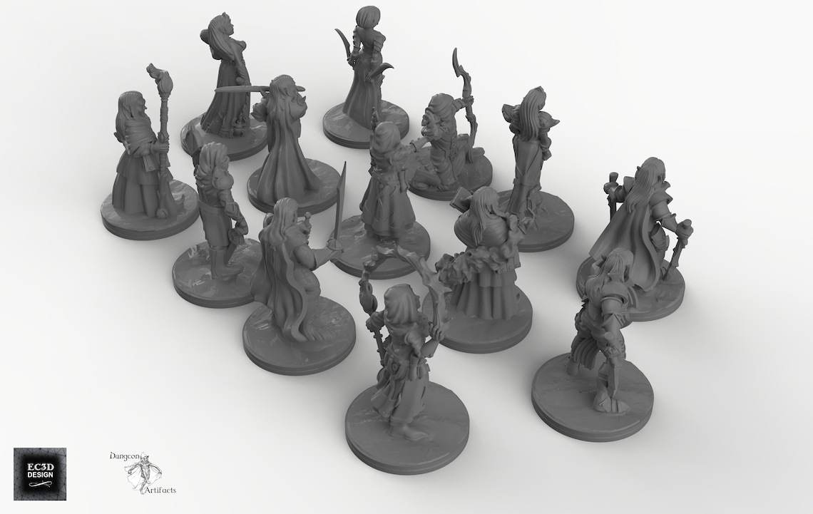Dark Elf Miniatures Deluxe Set - Skyless Realms Wargaming Miniatures ...
