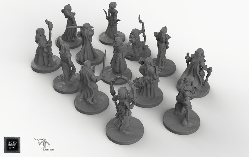 Dark Elf Miniatures Deluxe Set - Skyless Realms Wargaming Miniatures ...