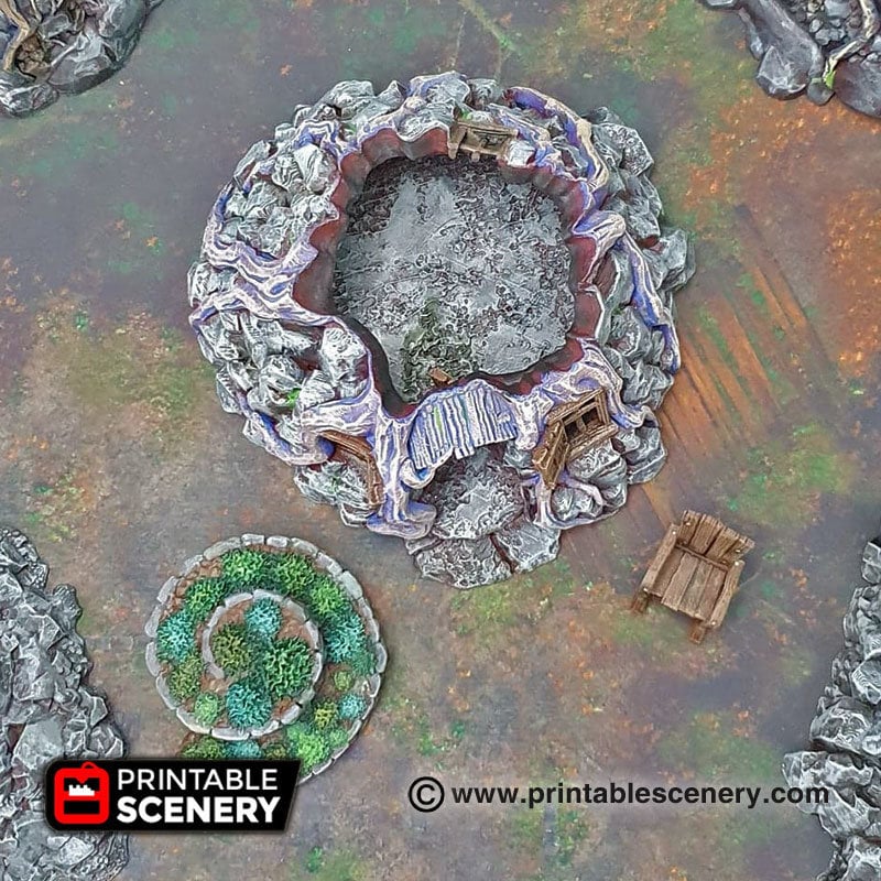 Witch's Hovel - Shadowfey Wilds 28mm 32mm Wargaming Terrain D&D, Dnd ...