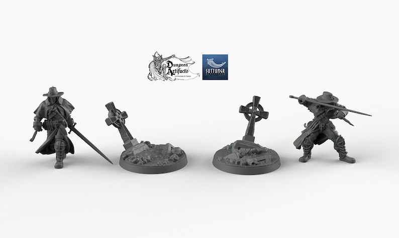 Dhampir Set - Suttungr Miniatures Monster D&D Dnd Pathfinder SW Legion ...