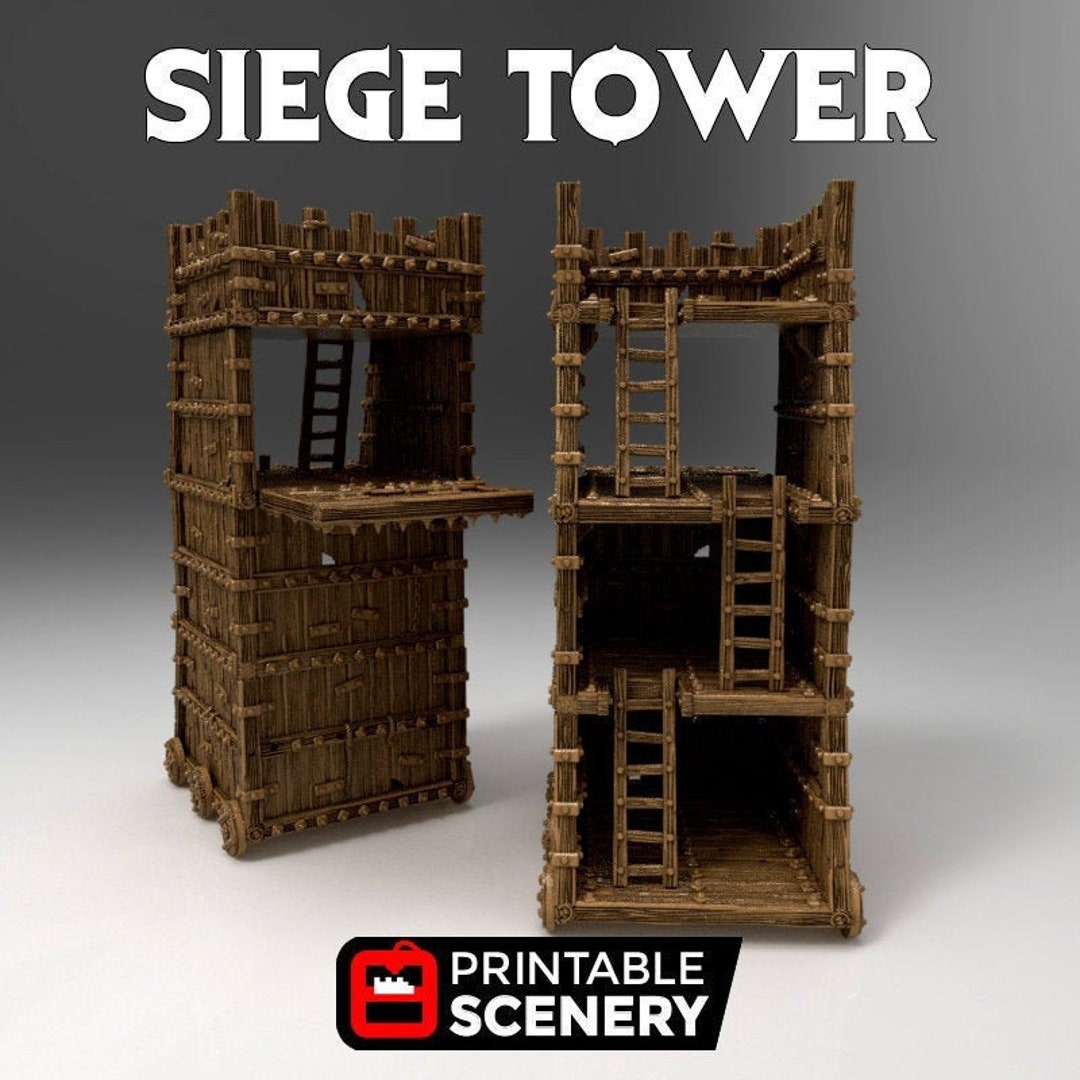 Time Warp - Siege Tower 28mm 32mm Wargaming Terrain - Etsy