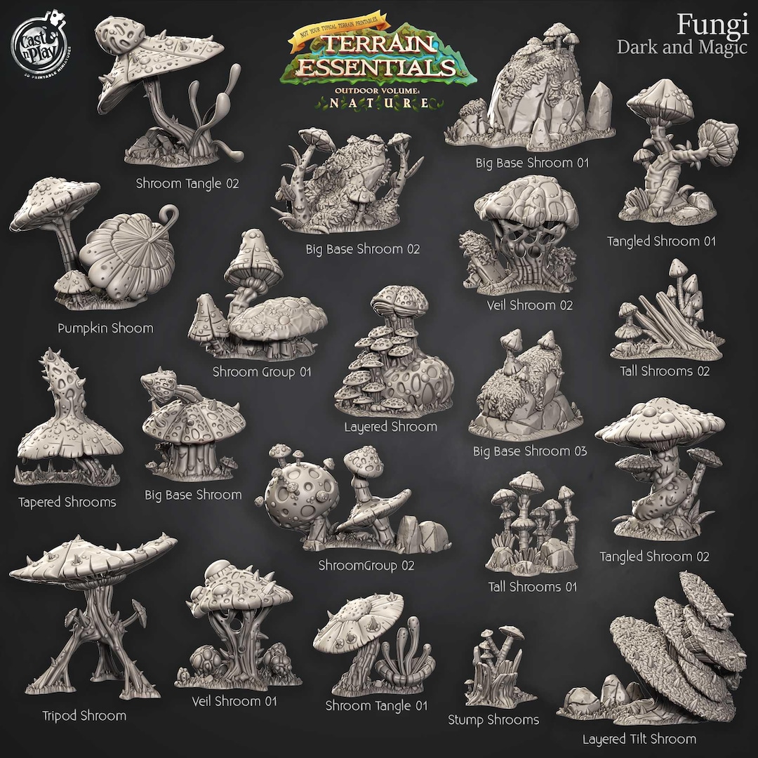 Dark and Magic Fungi - Ancient Woodlands - Castnplay Wargaming D&D Dnd ...