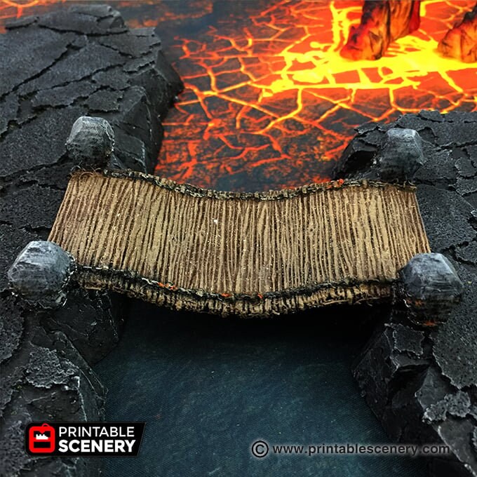 Chasm Bridge - Dwarves, Elves and Demons - Printable Scenery Terrain ...