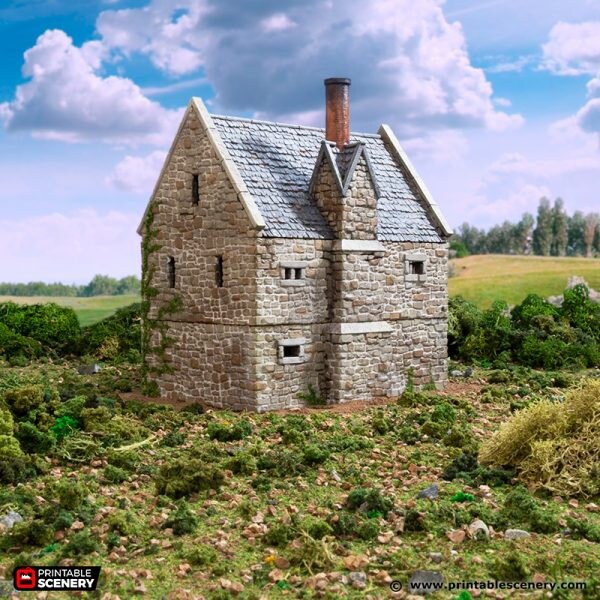 Norman Stone Manor King and Country Printable Scenery - Etsy