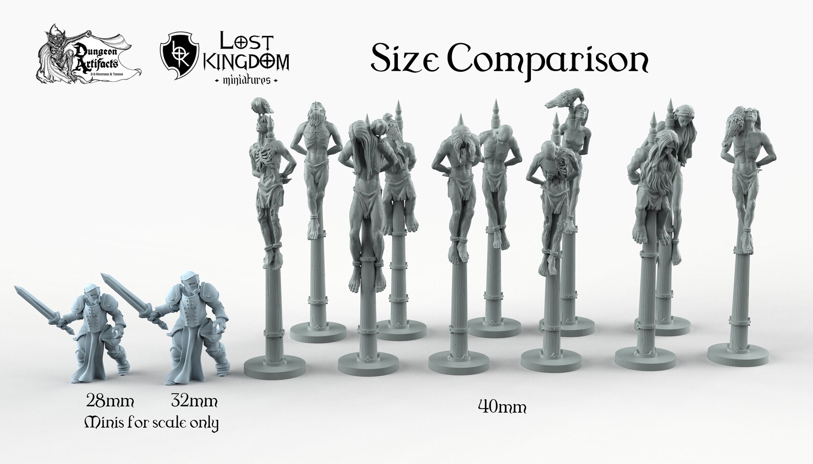 Impaled Prisoners Painted Lost Kingdom Miniatures Terrain Wargaming D&D ...
