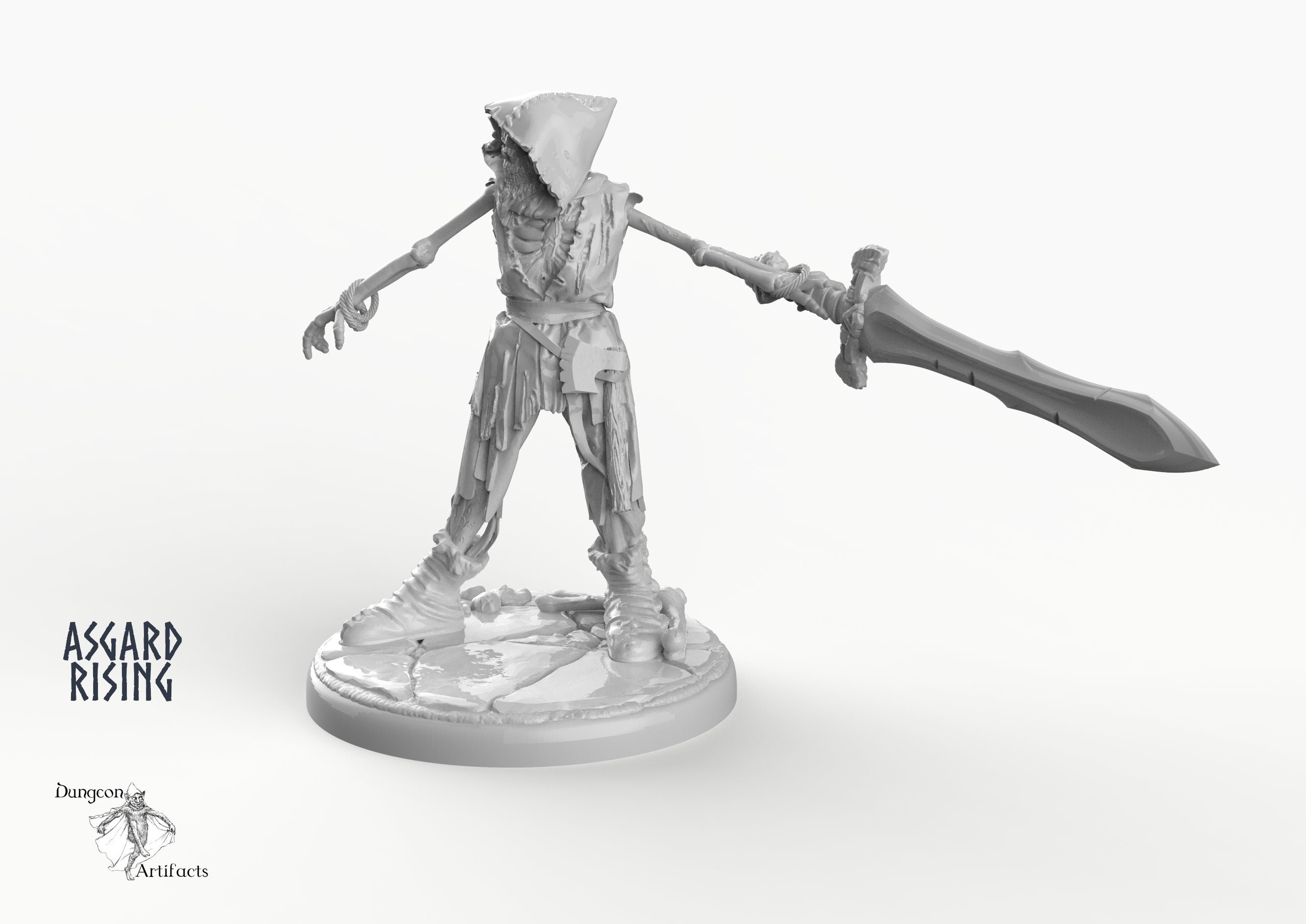 Draugr Chieftain Barrow Wight Wargaming Miniatures Monster | Etsy