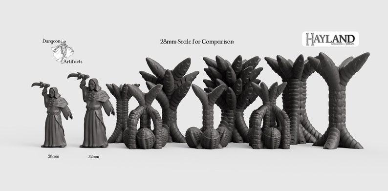 Alien Spore Plants 15mm 28mm 32mm Wargaming Terrain D&D Dnd - Etsy