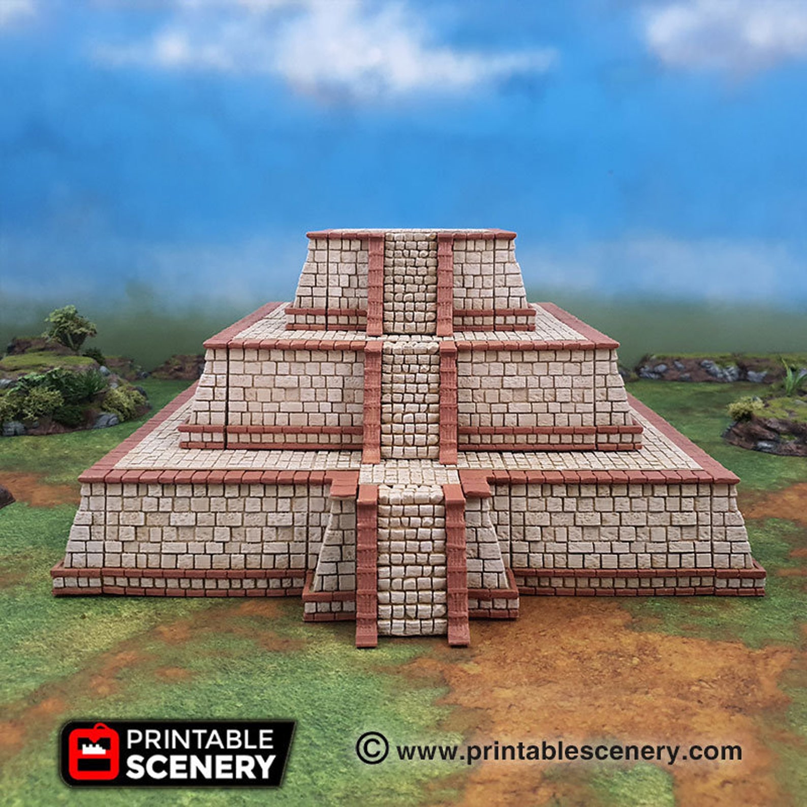 Openlock Pyramid - Step Pyramid 28mm 32mm Brave New Worlds New Eden ...