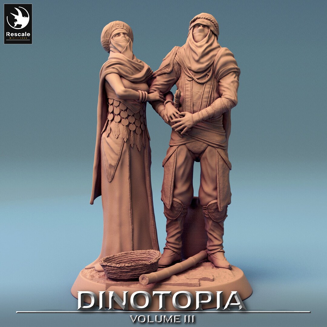 Stair Lovers - Dinotopia - Rescale Miniatures - Wargaming D&D Dnd - Etsy
