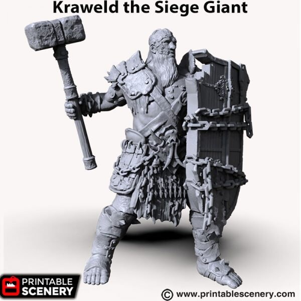 Kraweld the Siege Giant - Shadowfey - Printable Scenery Terrain ...