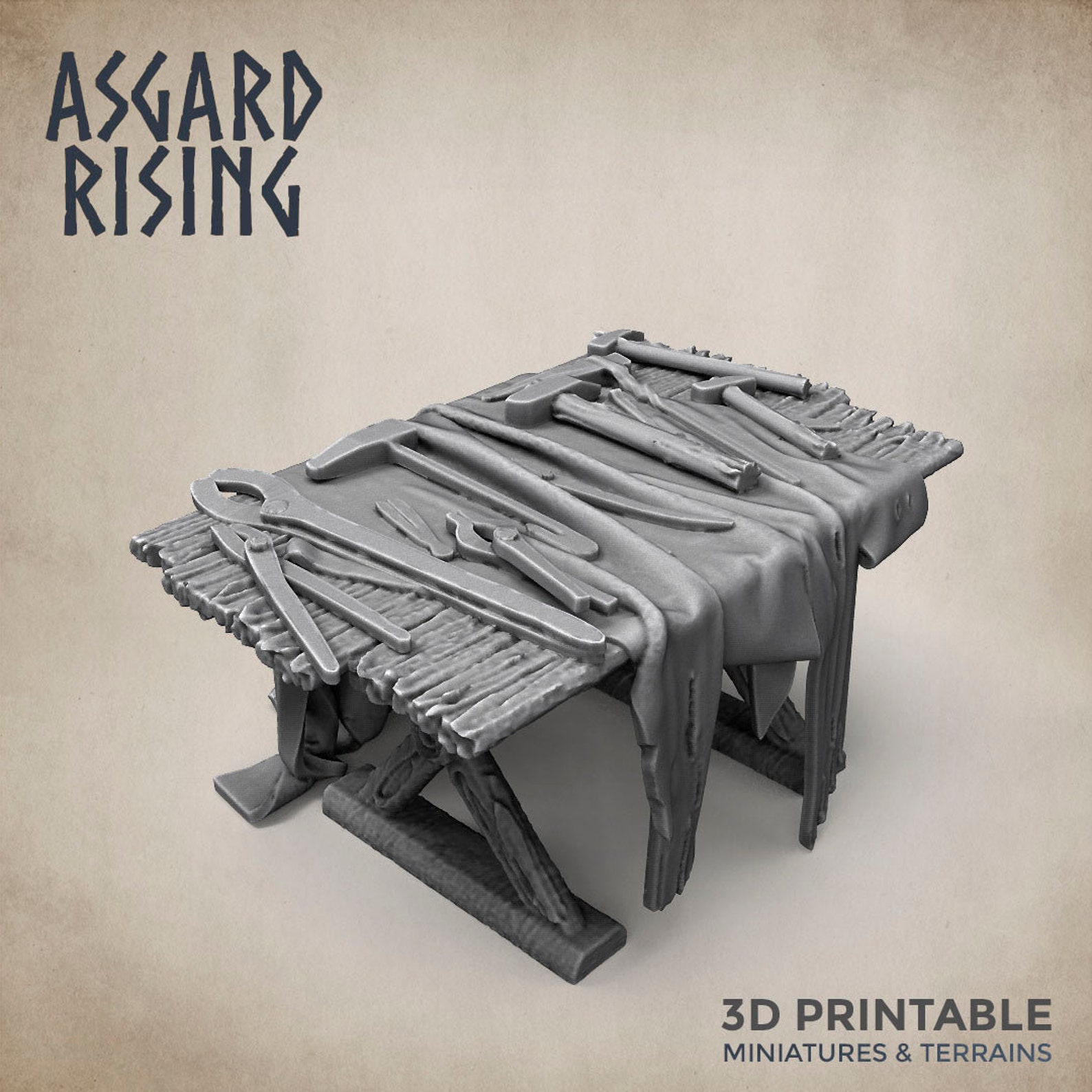 Blacksmith's Forge Asgard Rising Miniatures Wargaming - Etsy
