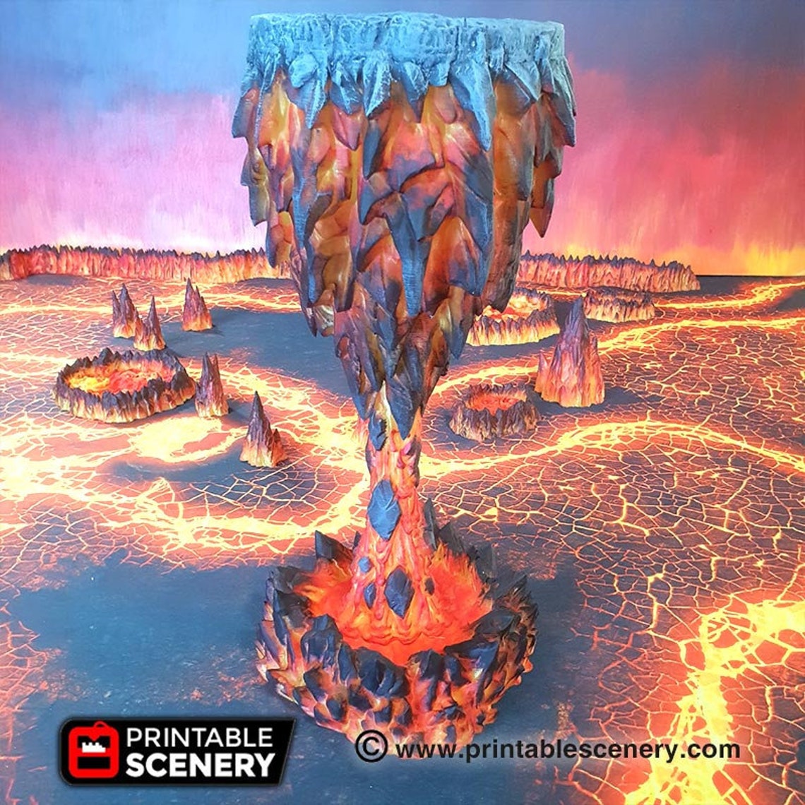 Lava Hellspike - Dwarves, Elves and Demons - 28mm 32mm Wargaming ...