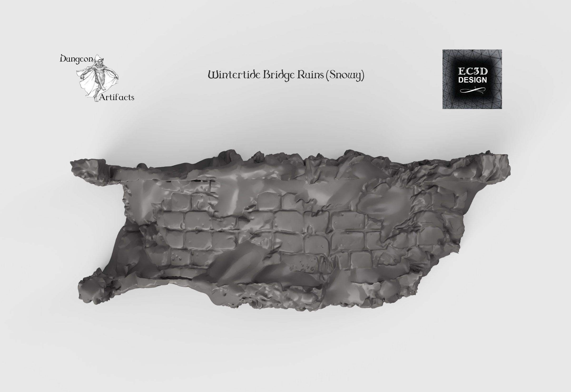 Wintertide Bridge Ruins - 15mm 28mm 32mm Wilds Wargaming Terrain - Etsy