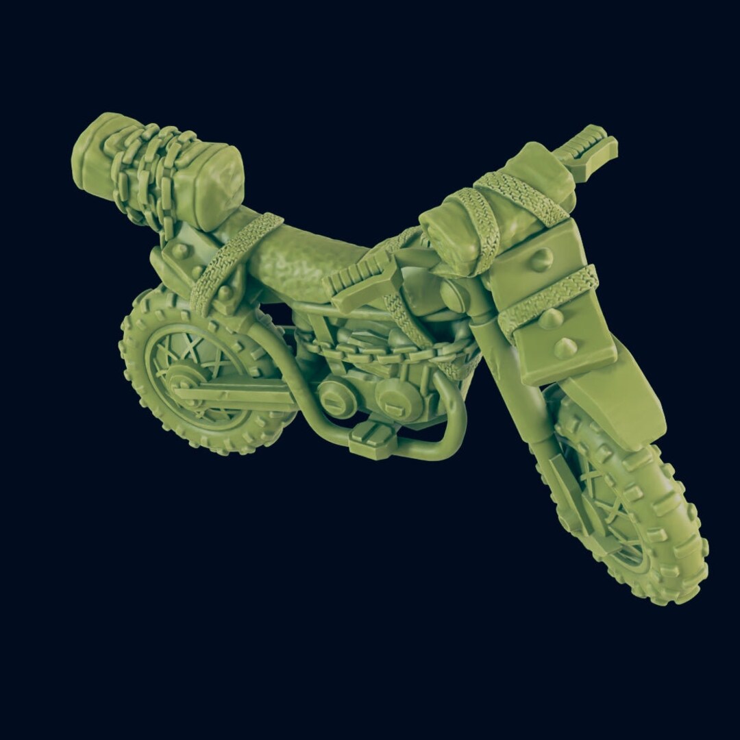 Dirt Bike - Beyond the Badlands - EC3D - Wasteland Terrain Wargaming D ...