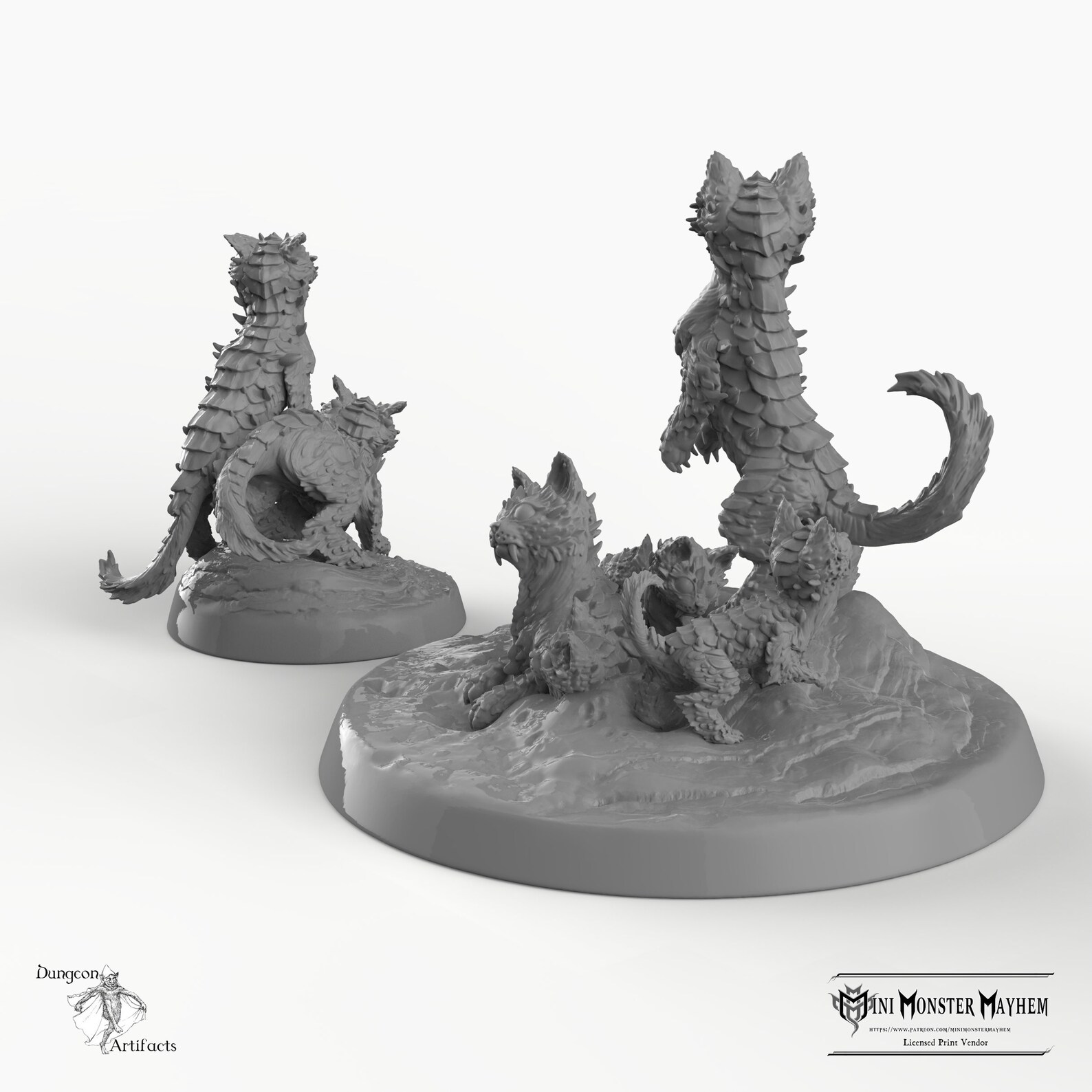 Dino Kitty - Dinosaur Kittens Mini Monster Mayhem Wargaming Miniatures ...