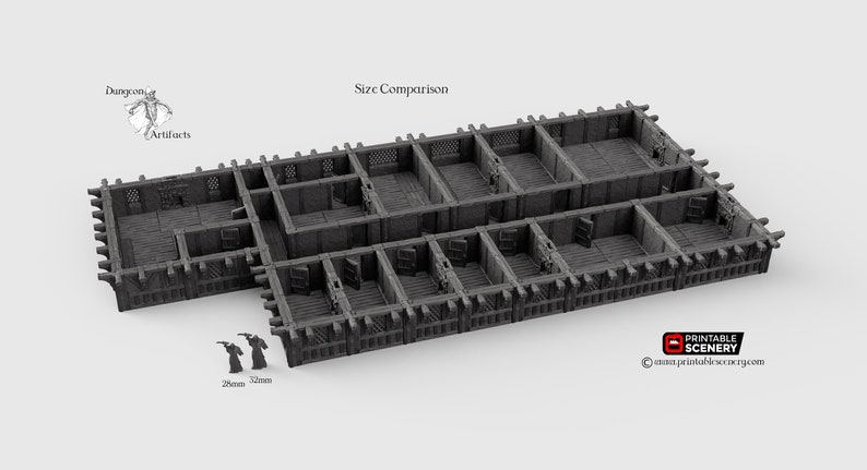 Inn of the Welcome Wench Sleeping Quarters Second Floor 28mm | Etsy