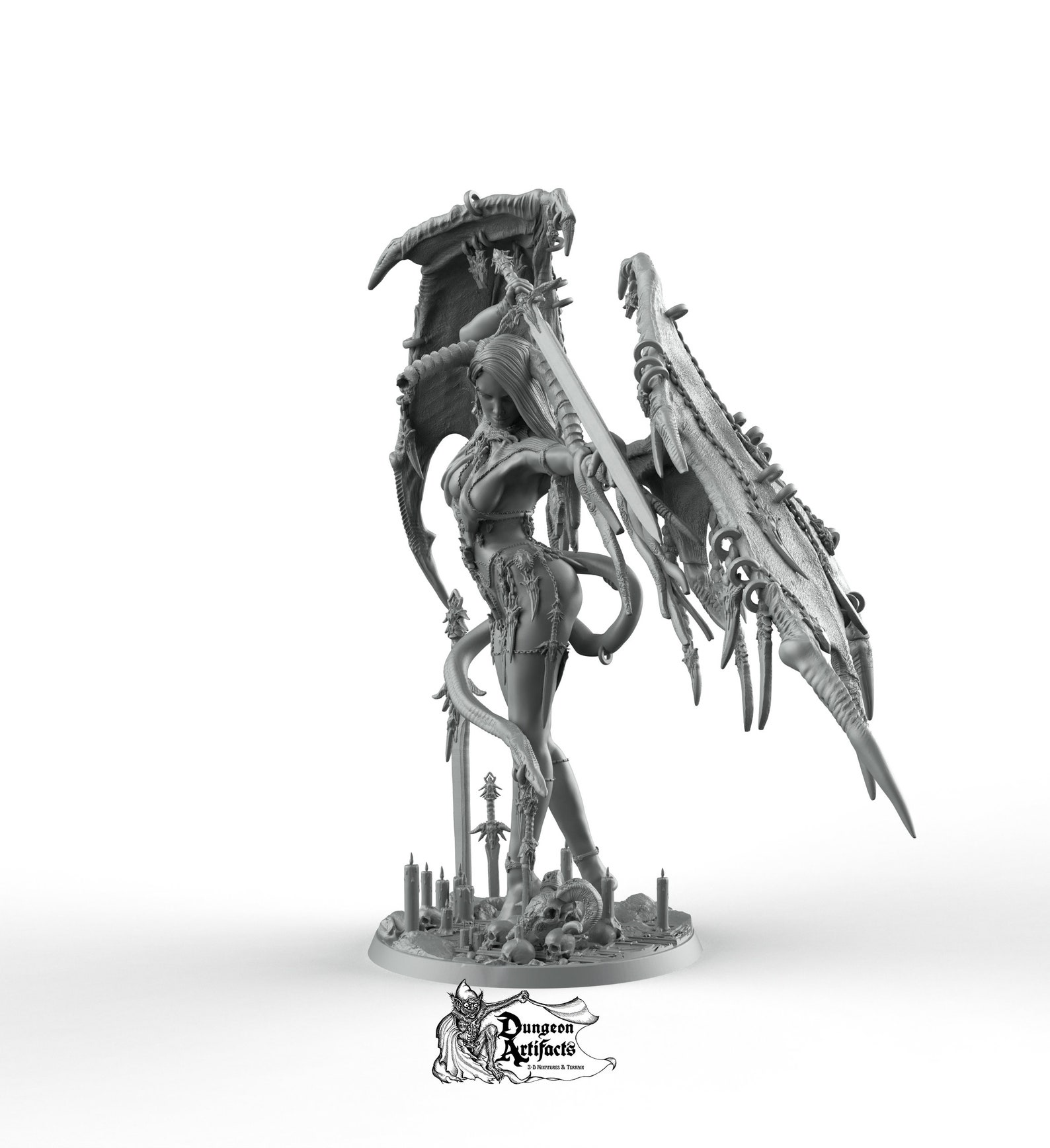 Lamashtu - Printomancer3d Printomancer Miniatures Wargaming D&D Dnd ...
