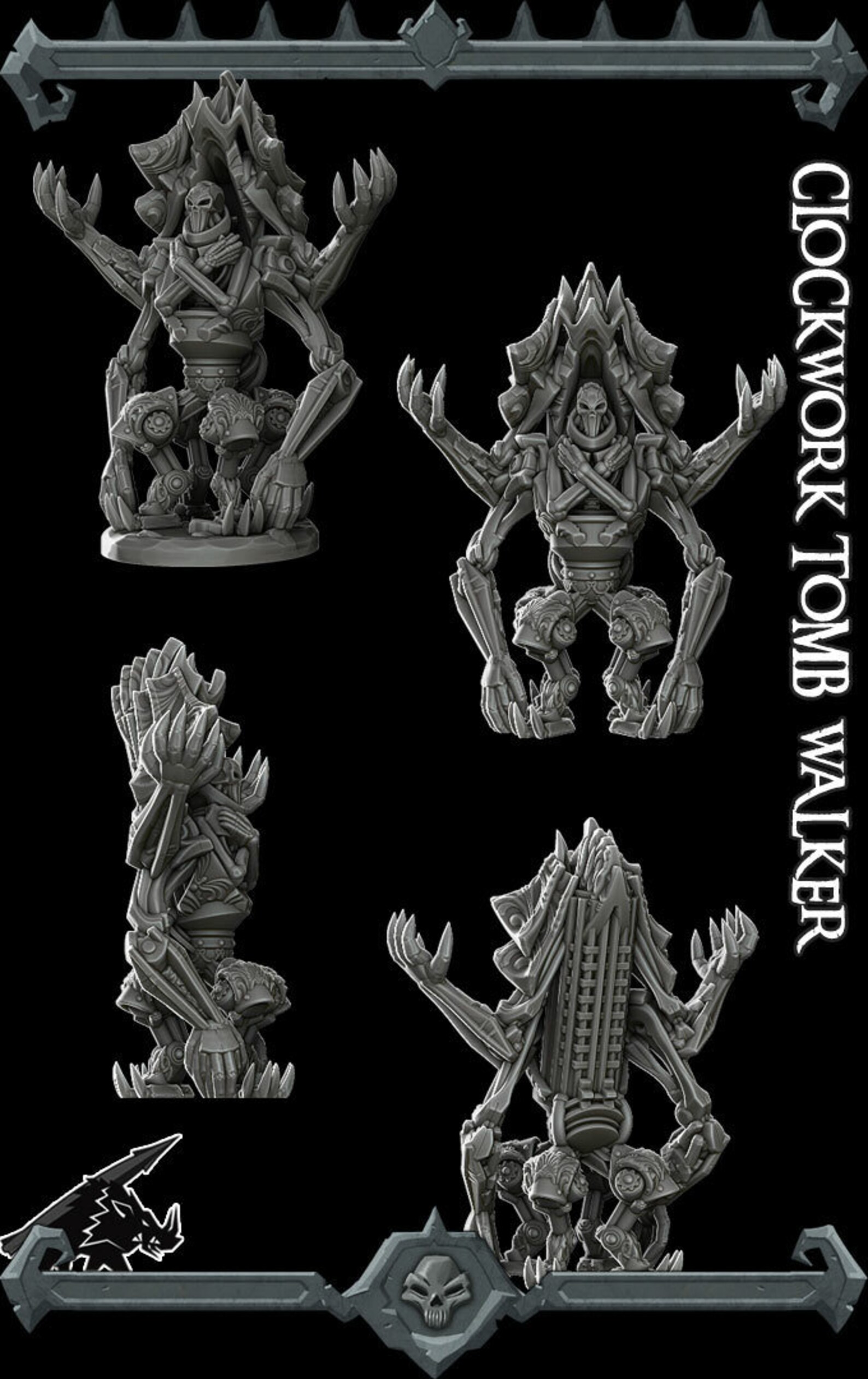 Clockwork Tomb Walker - Wargaming Miniatures Monster Rocket Pig Games ...