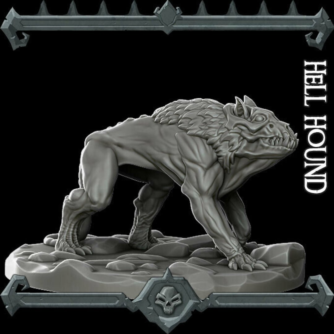 Hellhound - Hell Hound - Wargaming Miniatures Monster Rocket Pig Games ...