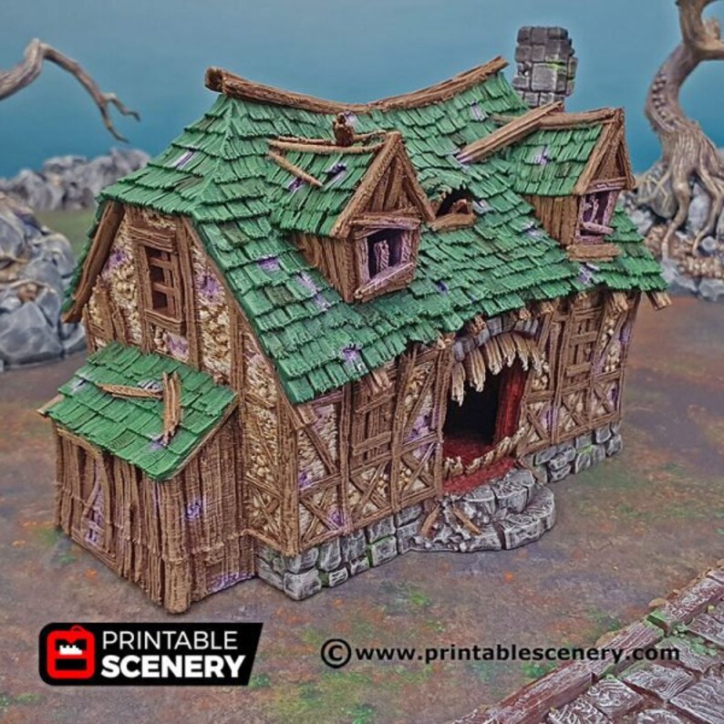 Mimic House Shadowfey Ruins 15mm 20mm 28mm 32mm 37mm - Etsy