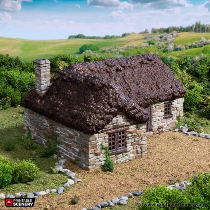 Highland Stone Barn - King and Country - Printable Scenery Terrain ...