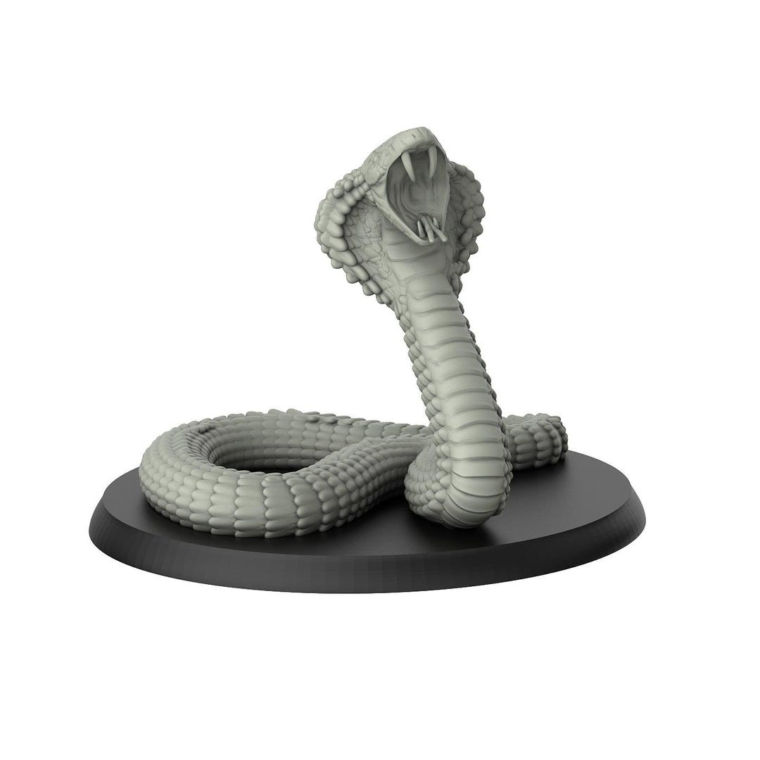 Cobra - Reptiles - 3D IP Studios - Terrain Wargaming D&D Dnd 28mm 32mm ...