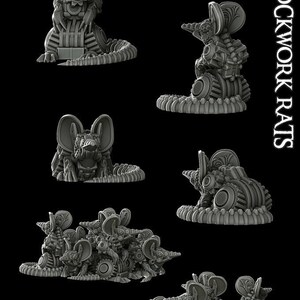 Clockwork Rats Rocket Pig Wargaming D D Dnd - Etsy