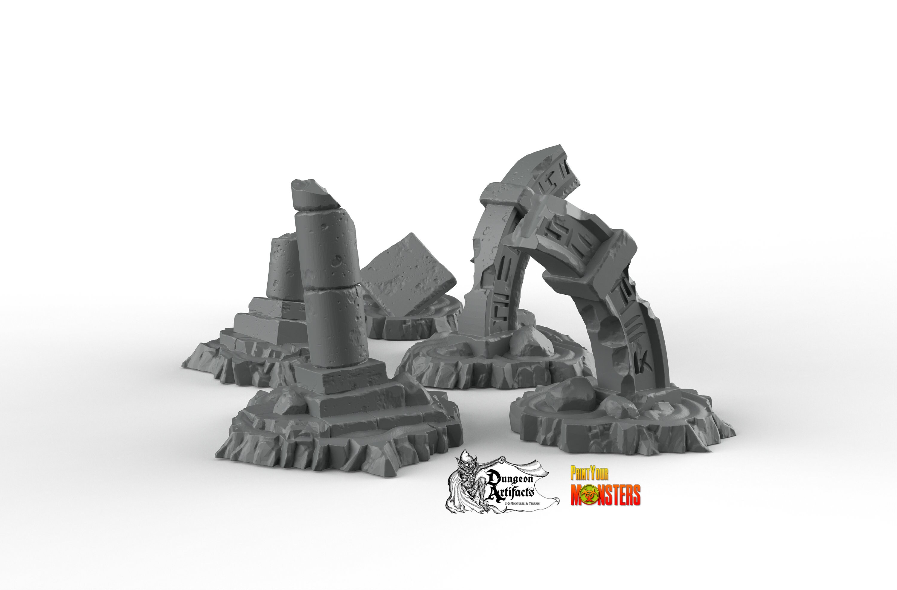 Stargate Ruins - Print Your Monsters Fantastic Plants and Rocks Resin ...