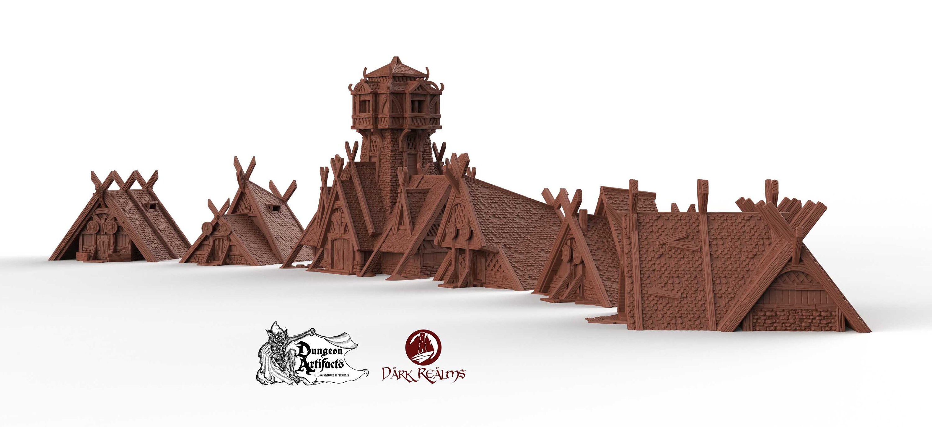 Norse Village of Odingard Odingard Dark Realms Terrain - Etsy