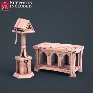 Abbey Monks Set - STL Miniatures - Wargaming D&D Dnd - Etsy