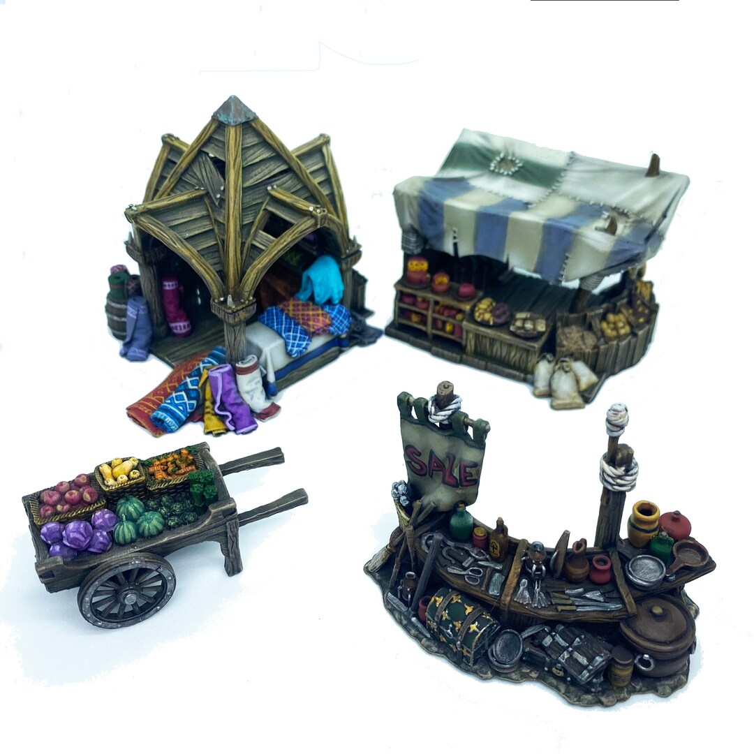 Market Stalls - Torbridge Cull - Infinite Dimensions Terrain Wargaming ...