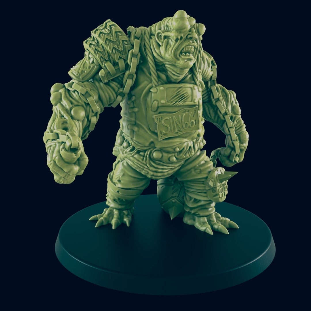 Mutant Brute - Beyond the Badlands - EC3D - Wasteland Terrain Wargaming ...