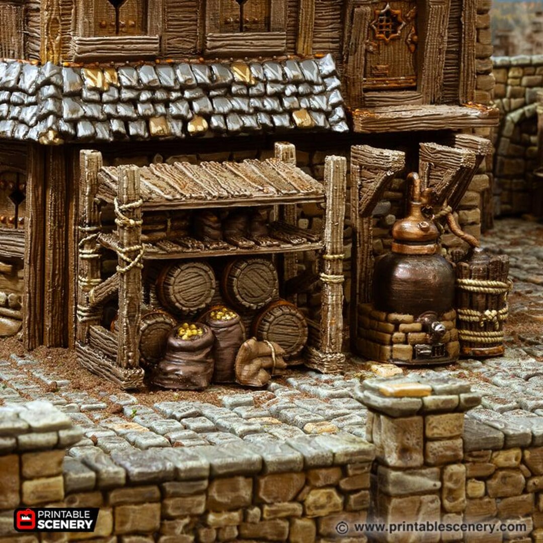 Rum Distillery - Cities of Ramshackle and Ruin - Printable Scenery ...