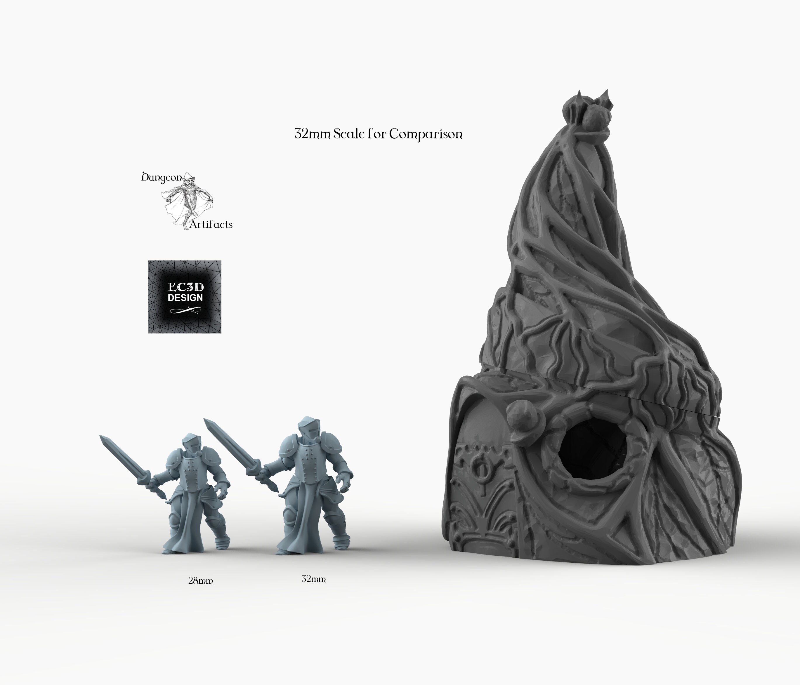 Dark Elf Small Organic House - Skyless Realms 15mm 28mm 32mm Wargaming ...
