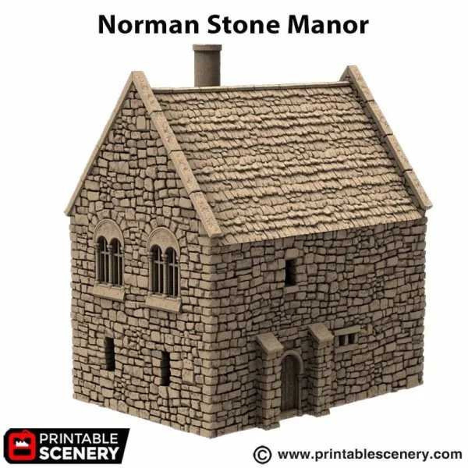 Norman Stone Manor King and Country Printable Scenery - Etsy