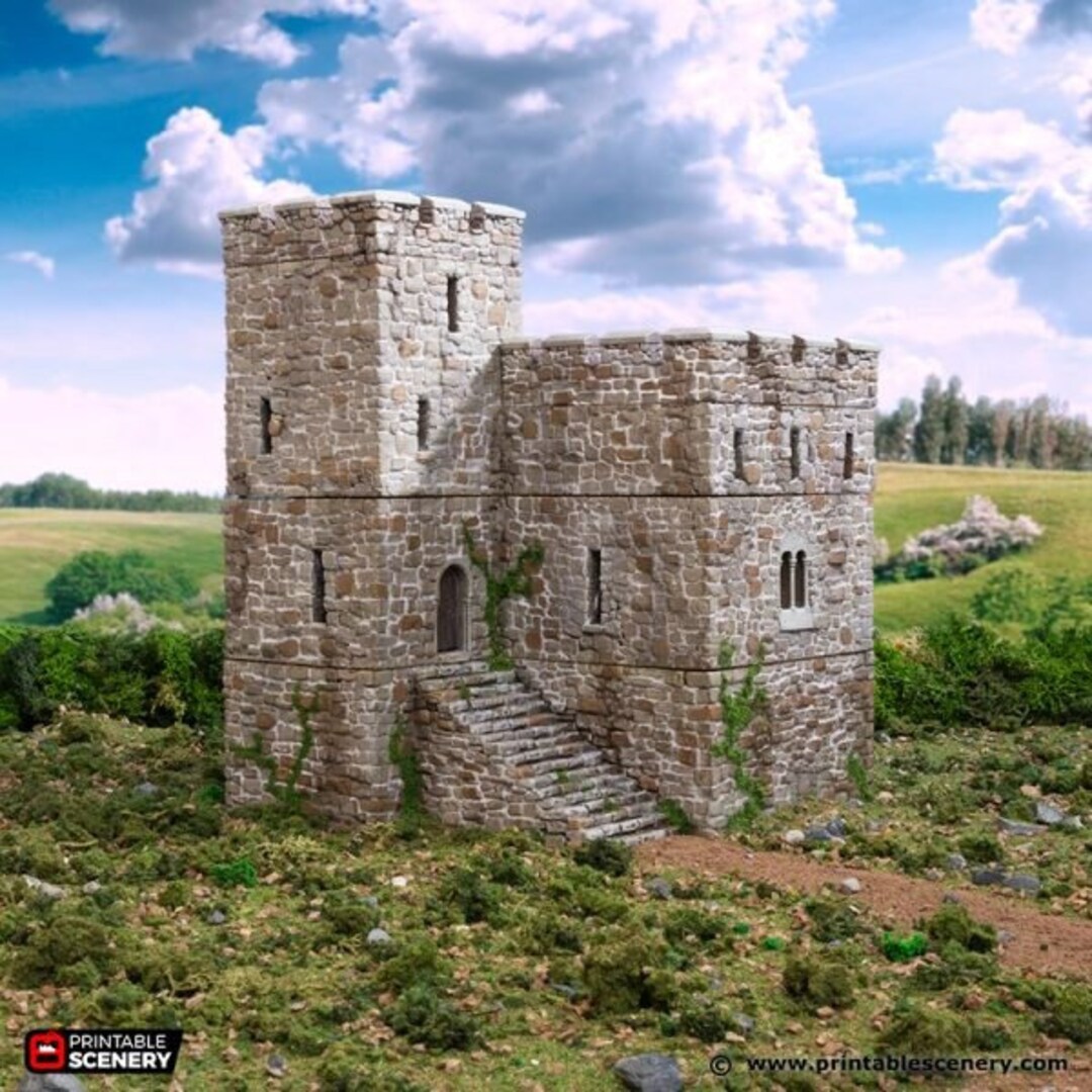 Norman Stone Fort - King and Country - Printable Scenery Terrain ...