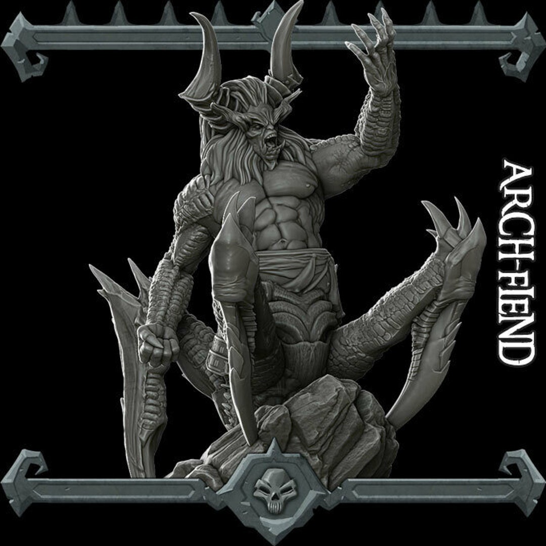 Arch Fiend Archfiend Wargaming Miniatures Rocket Pig Games D&D Dnd ...
